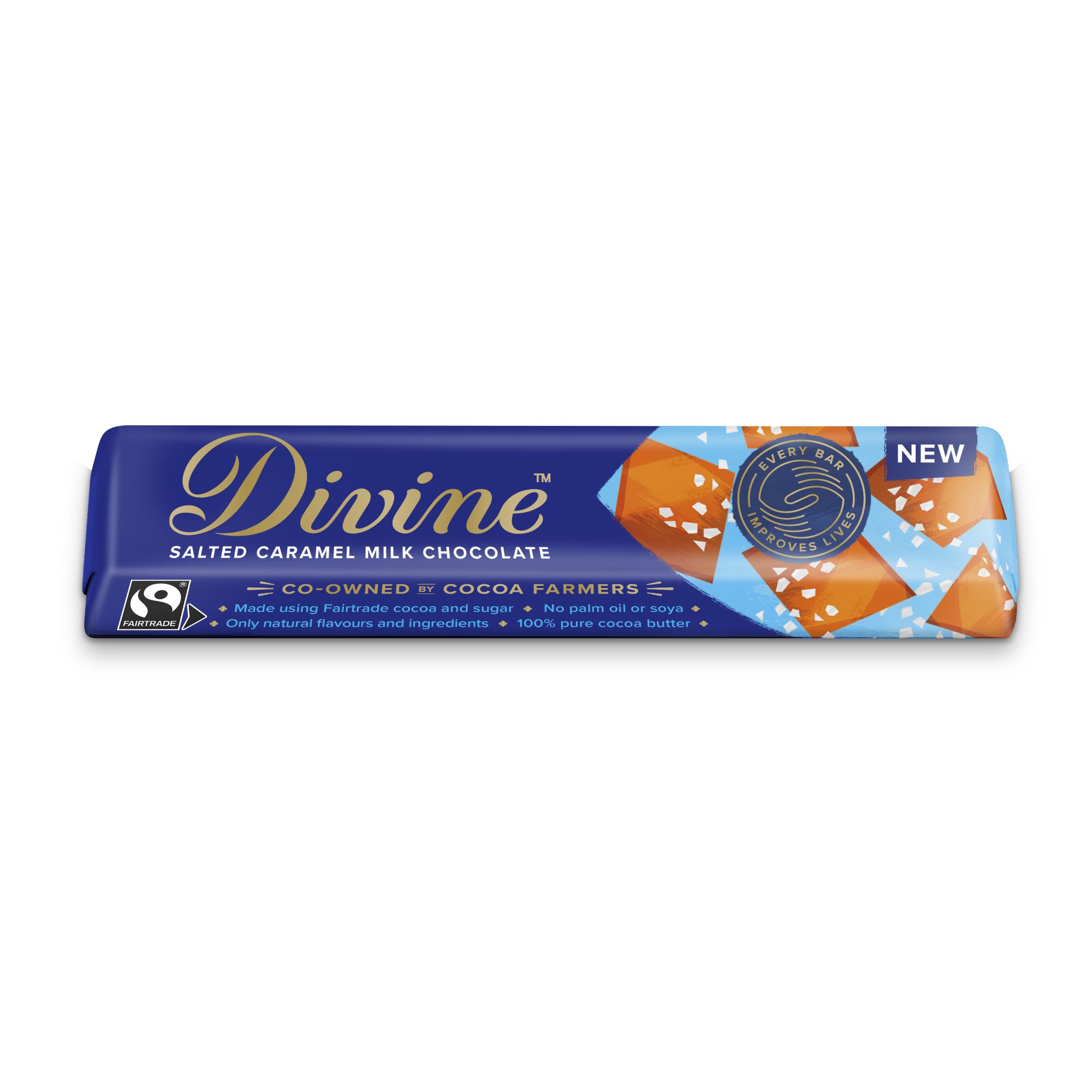 Divine Salted Caramel Chocolate Bar 30 x 35g